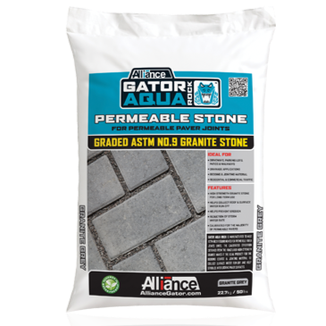Agrégat GATOR AQUA ROCK (joints perméables) GRIS GRAPHITE – Pavés Concept